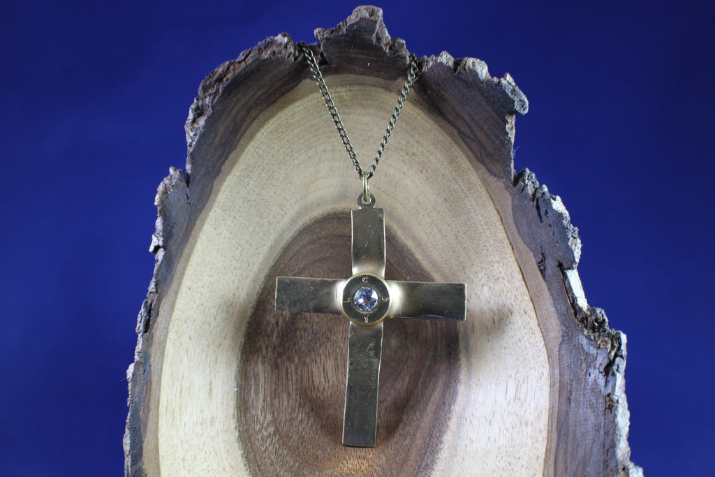 Shell Casing Cross Necklace – On Cord Creations