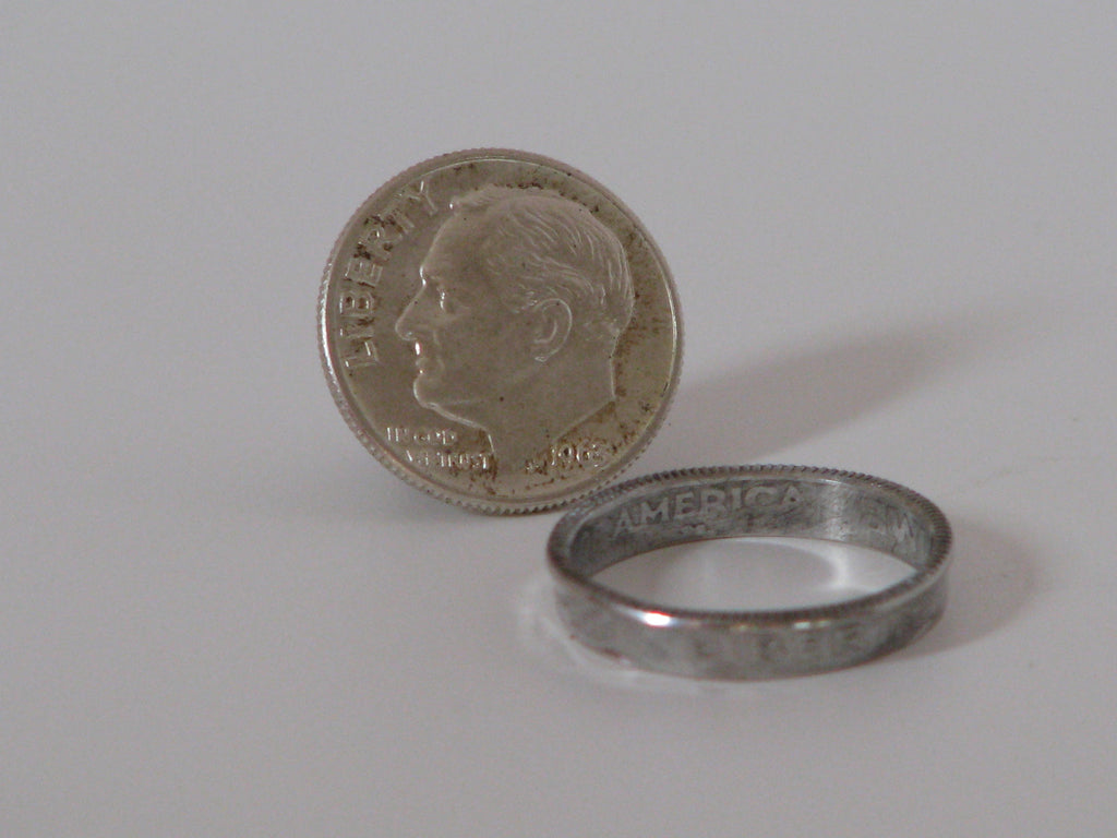 Silver Dime Coin Rings – On Cord Creations